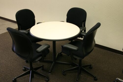 Steel Base Conference Table - Solutions Office Interiors