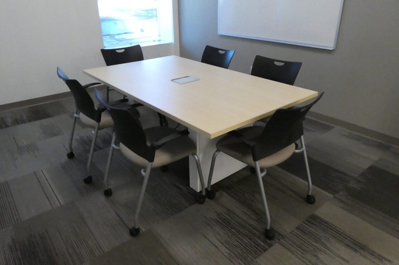 Teknion Expansion, Maple Conference Table with power module 72″x 48 ...