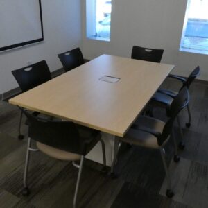 Teknion Expansion, Maple Conference Table with power module 72″x 48 ...