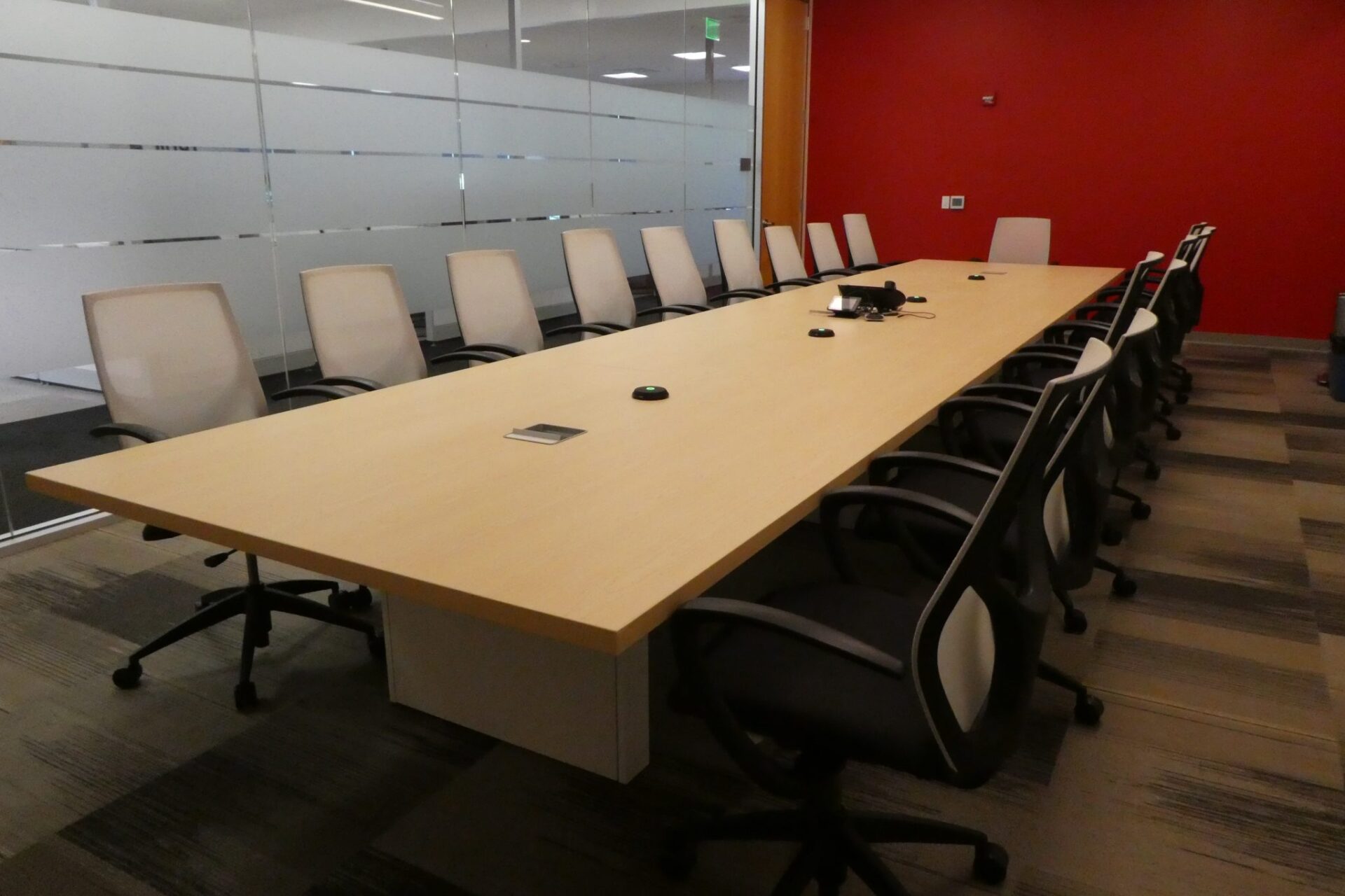 Teknion Expansion, Maple Conference Table, 17’10″x 60″ with Power ...