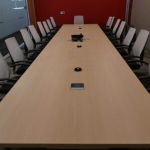 Teknion Expansion, Maple Conference Table, 17’10″x 60″ with Power ...